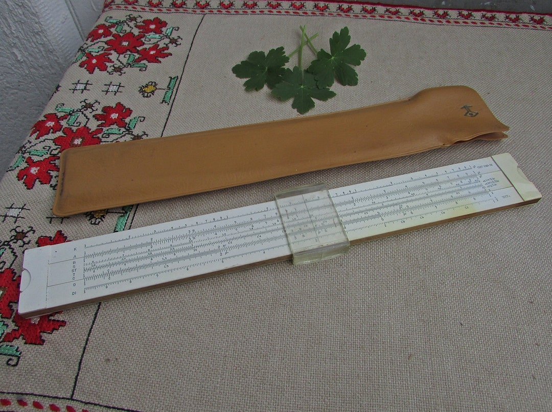 Vintage Logarithmic Ruler in Original Box Logarithmic Scale - Etsy
