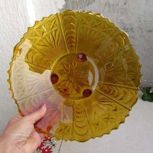 Vintage Colored Glass Plate, Brown Glass Plate, Vintage Cake Tray ...