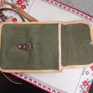 Vintage Military Officer Bag, Vintage Platoon Commander Bag, Canvas and ...