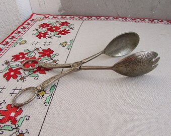 Silver Serving Tongs - Etsy