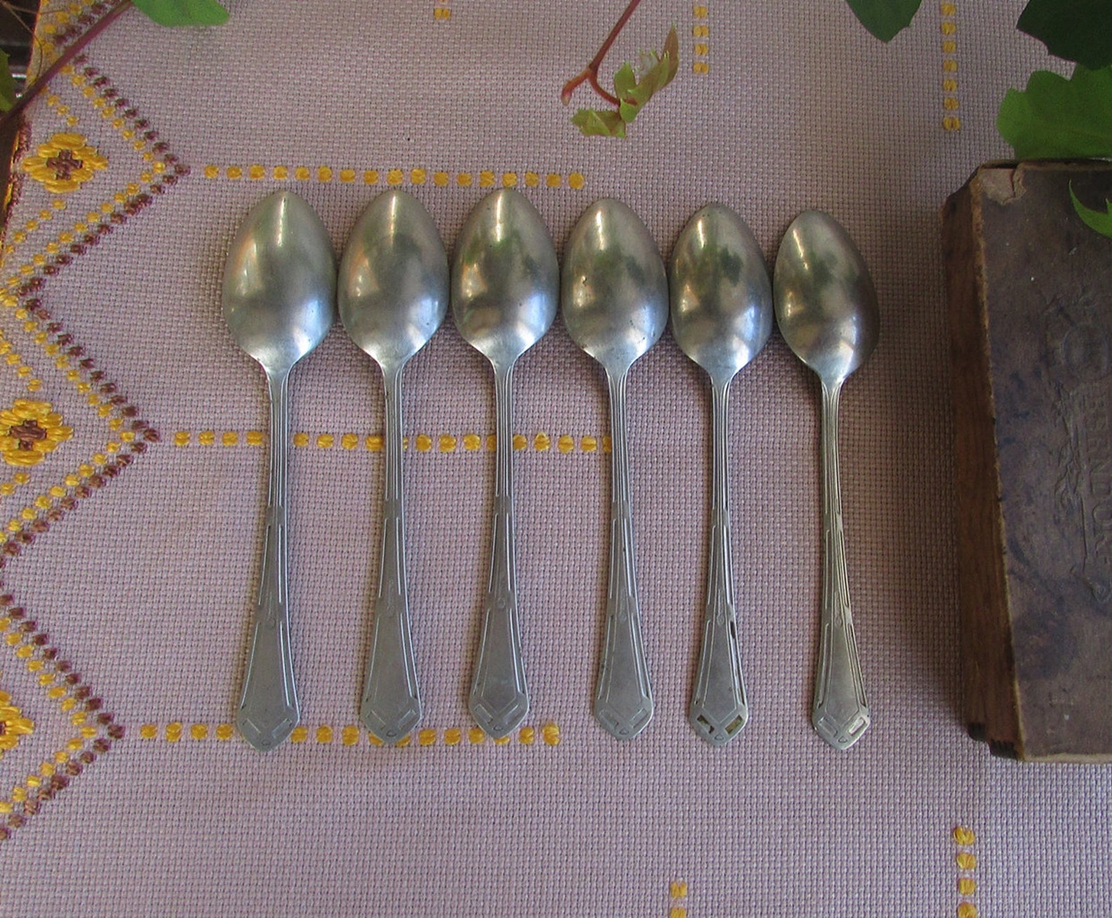 Vintage Set of 6 Silver-plated Spoons Alpacca 50s Made in - Etsy