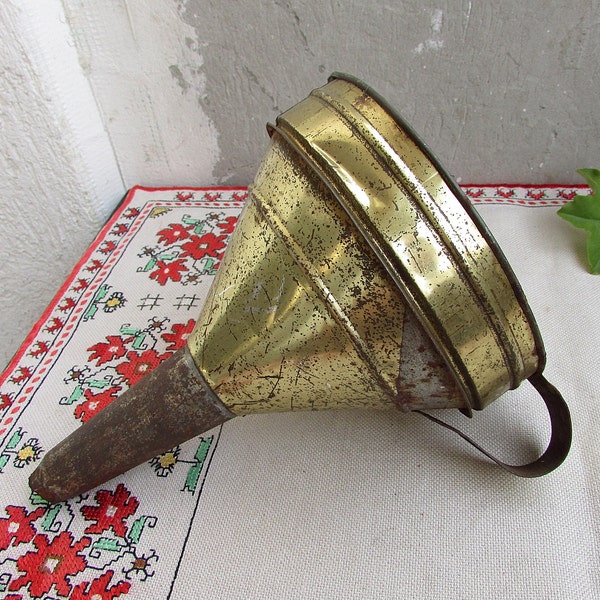 Old Metal Funnel - Etsy