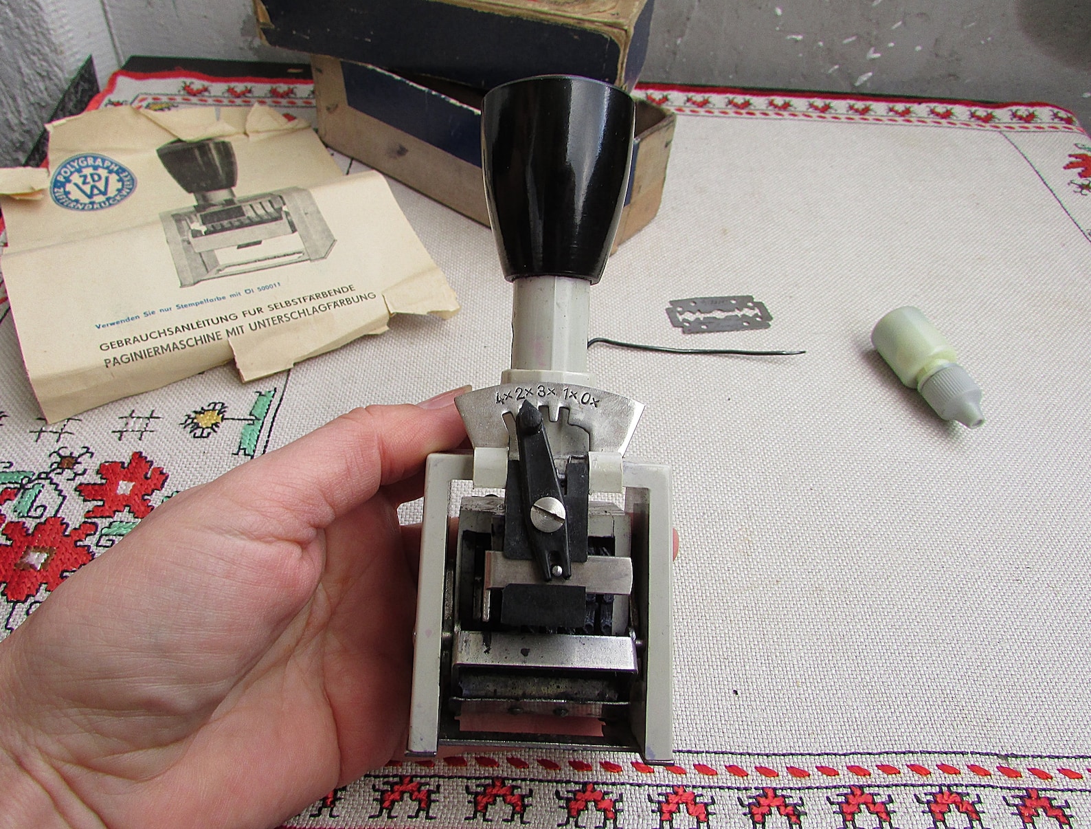 Vintage Date Stamp in Original Box Vintage Automatic | Etsy