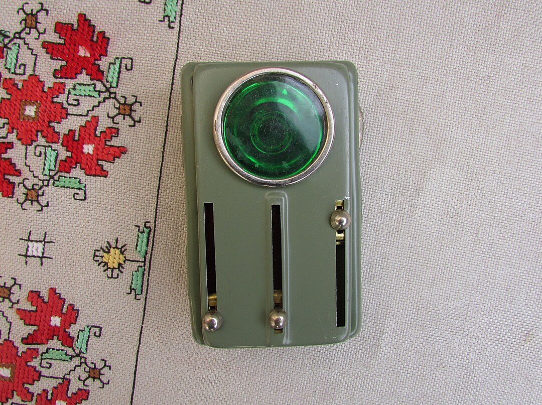 Vintage Military Three Colors Flashlight, Cold War Collectible ...