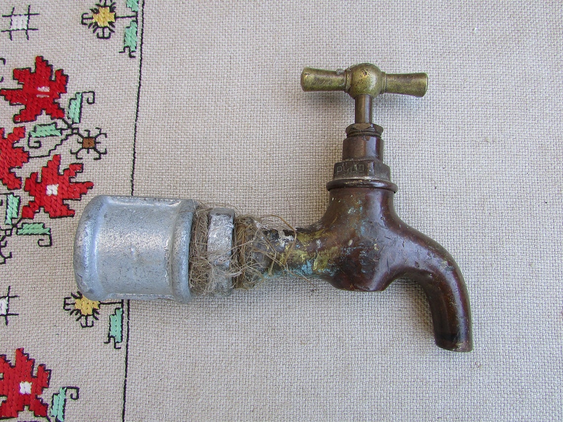 Vintage Large Brass Water Tap 1970s Vintage Water Faucet - Etsy UK