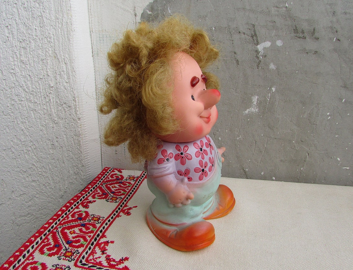 Vintage Carlson Soviet Doll Rubber Russian Toy Karlson - Etsy