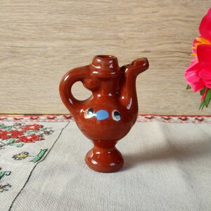 Vintage Ceramic Whistle Pitcher#2, Handmade Small Toy Flute Ocarina ...