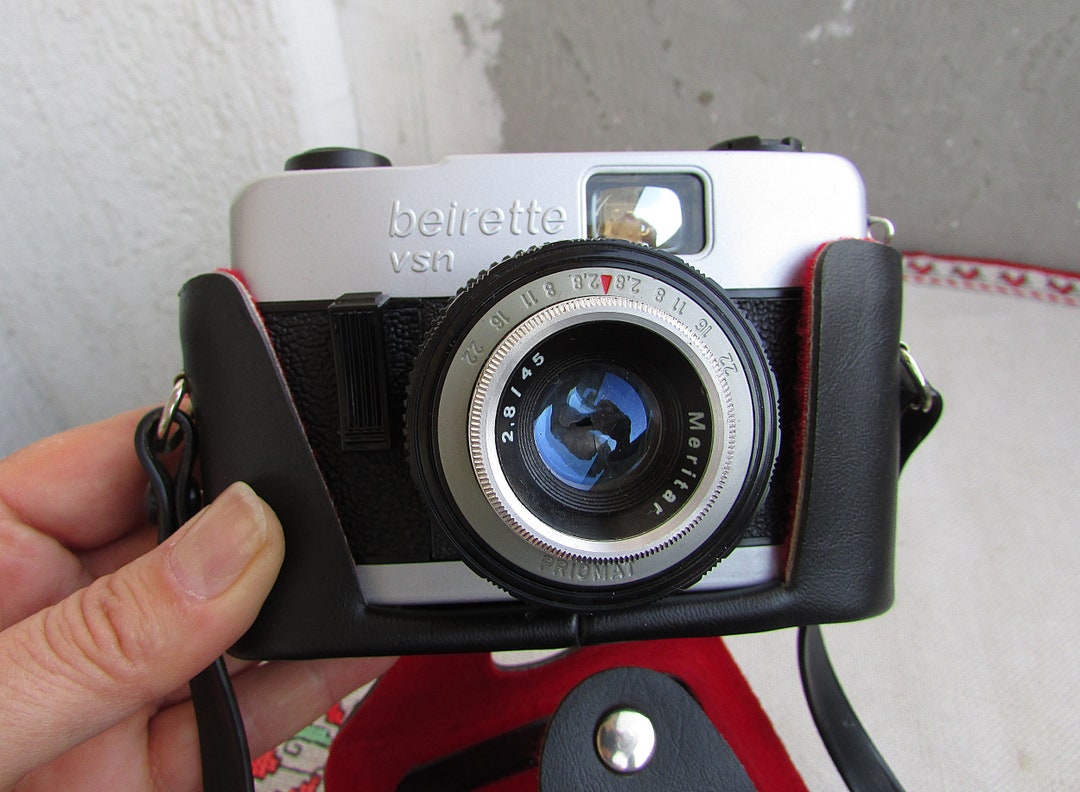 Vintage Camera Beier Beirette VSN, Made in Germany, Photo Camera With Black Leather Case ...