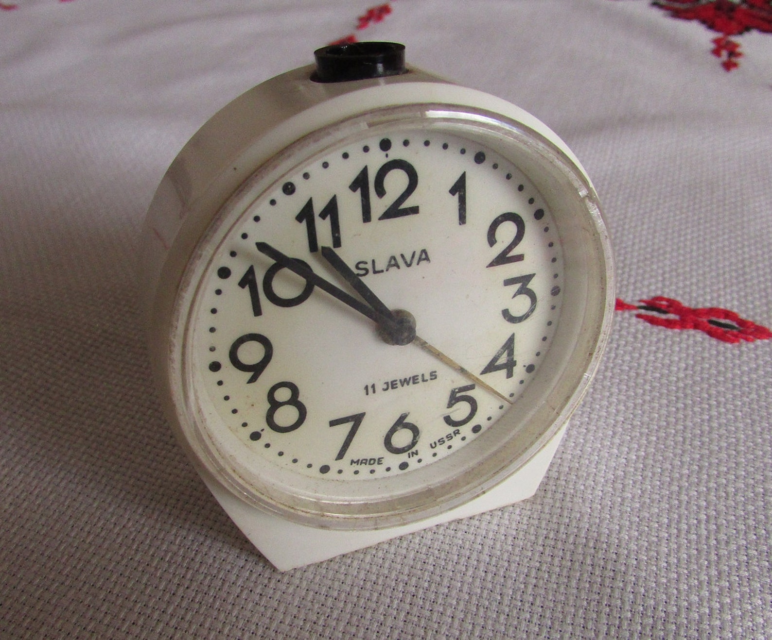 Vintage Russian Mechanical Desk Alarm Clock Slava Soviet | Etsy