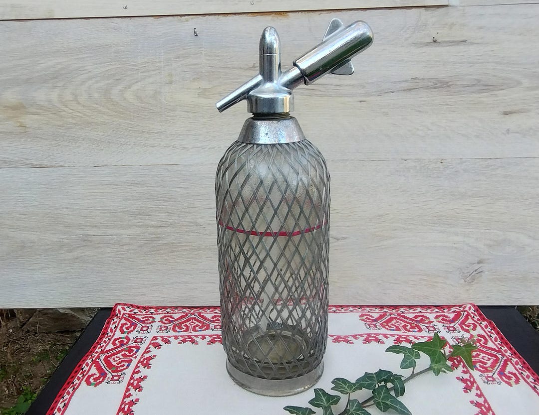 Vintage Soda Siphon Seltzer Bottle, Russian Autosyphon Bottle, Made in ...