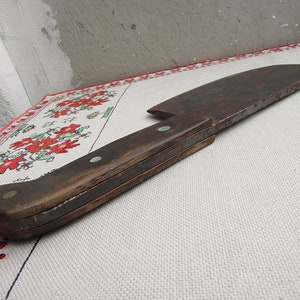 Vintage Meat Cleaver ‘70s, Massive Butcher Knife, Primitive Meat ...