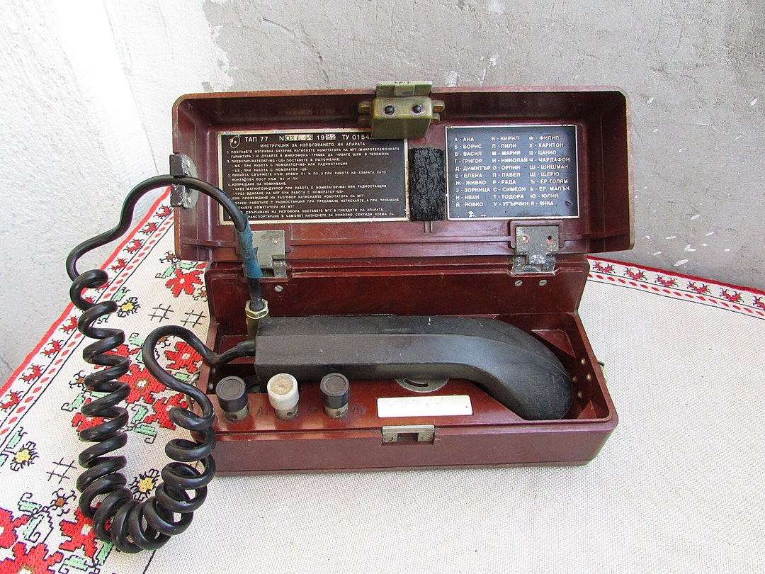 Vintage Telephone TAP 77, Military Field Phone, Army Field Phone ...