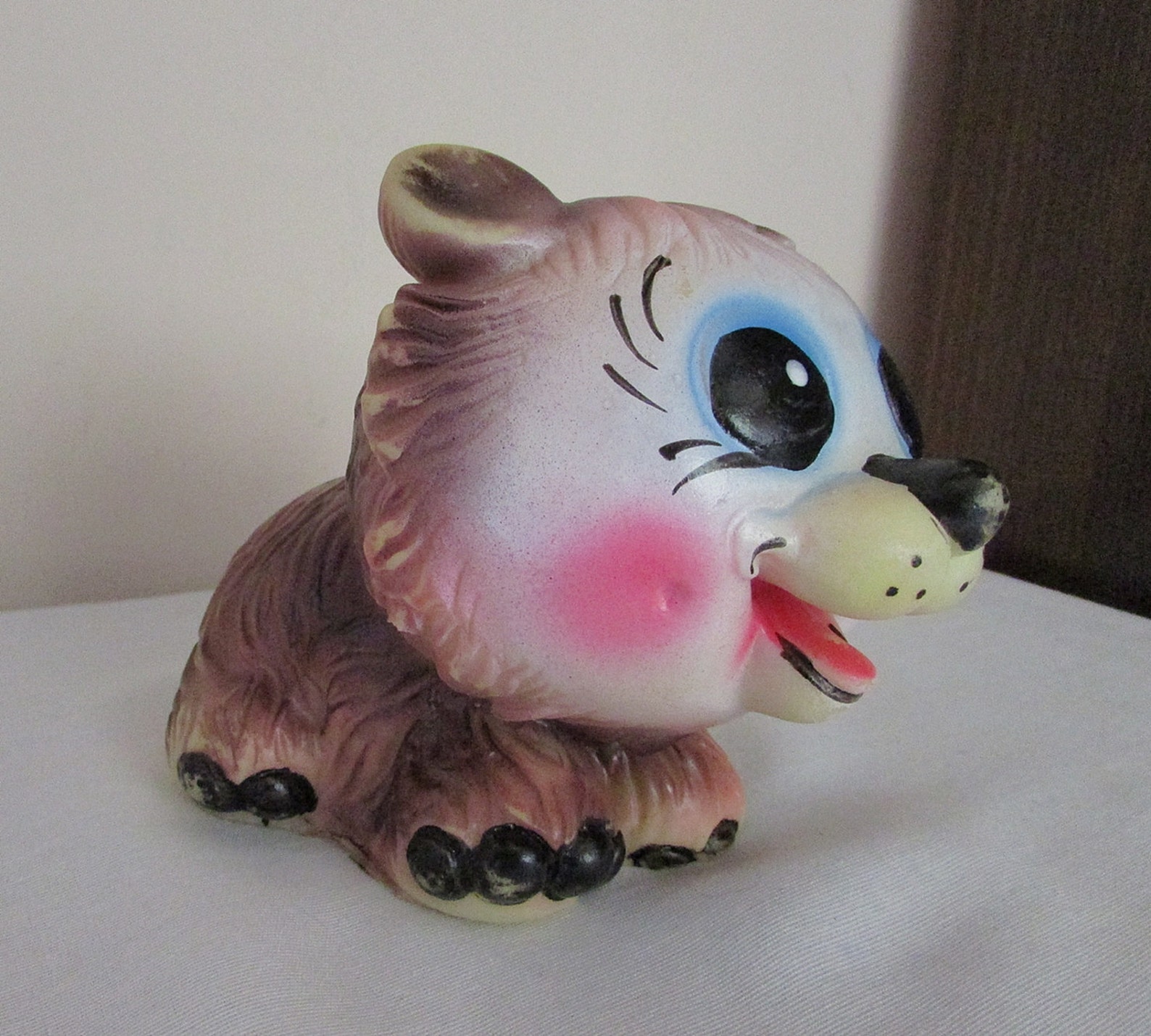 Vintage Cute Rubber Bear Toy, Soft Rubber Bear Toy, Baby Bath Toy ...