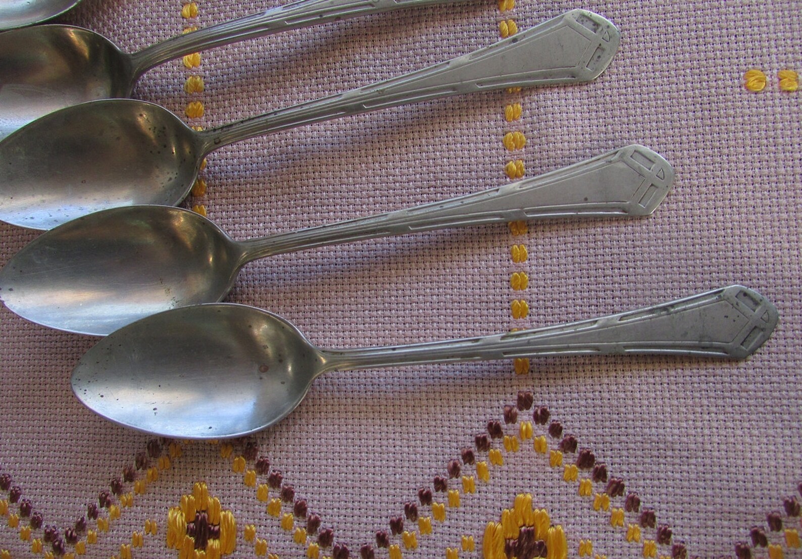 Vintage Set of 6 Silver-plated Spoons Alpacca 50s Made in - Etsy