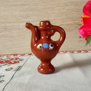 Vintage Ceramic Whistle Pitcher#2, Handmade Small Toy Flute Ocarina ...