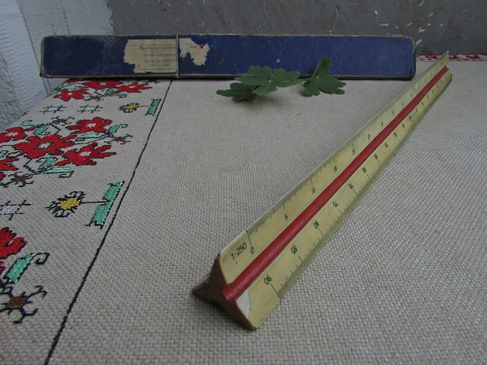 Vintage Scale Line Ratio Ruler Scale Line Triangular Ruler - Etsy