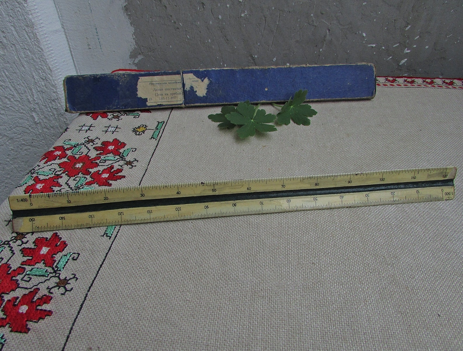 Vintage Scale Line Ratio Ruler Scale Line Triangular Ruler - Etsy