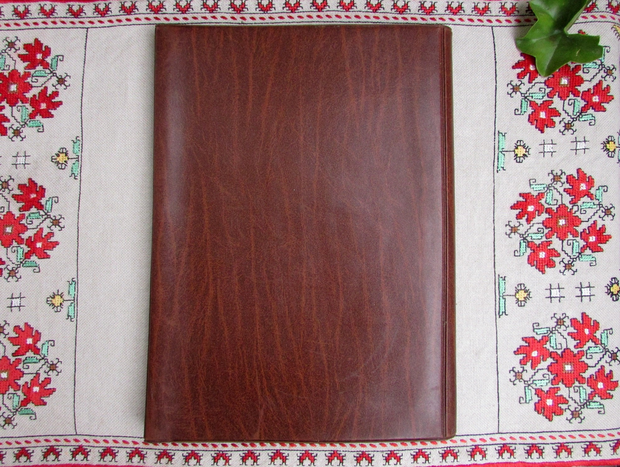 Vintage Brown Artificial Leather Portfolio Business Portfolio - Etsy