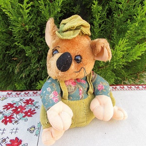Vintage 80’s Lovely Mouse, Plush Mouse, Stuffed Animal, Vintage Mouse ...