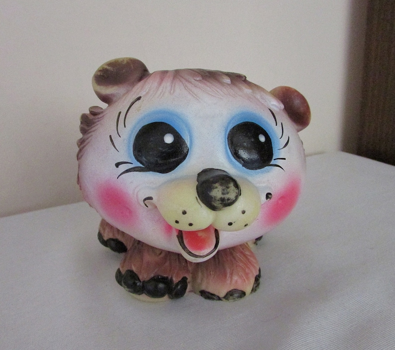 Vintage Cute Rubber Bear Toy Soft Rubber Bear Toy Baby Bath - Etsy