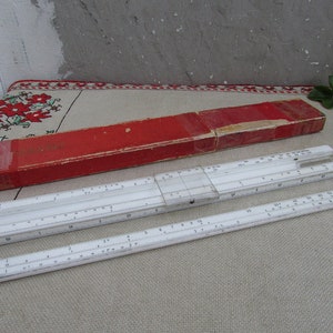 Vintage Logarithmic Ruler Logarex 1960s, Logarithmic Scale, Slide Ruler ...