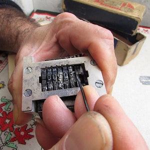 Vintage Date Stamp in Original Box, Vintage Automatic Numbering Machine ...