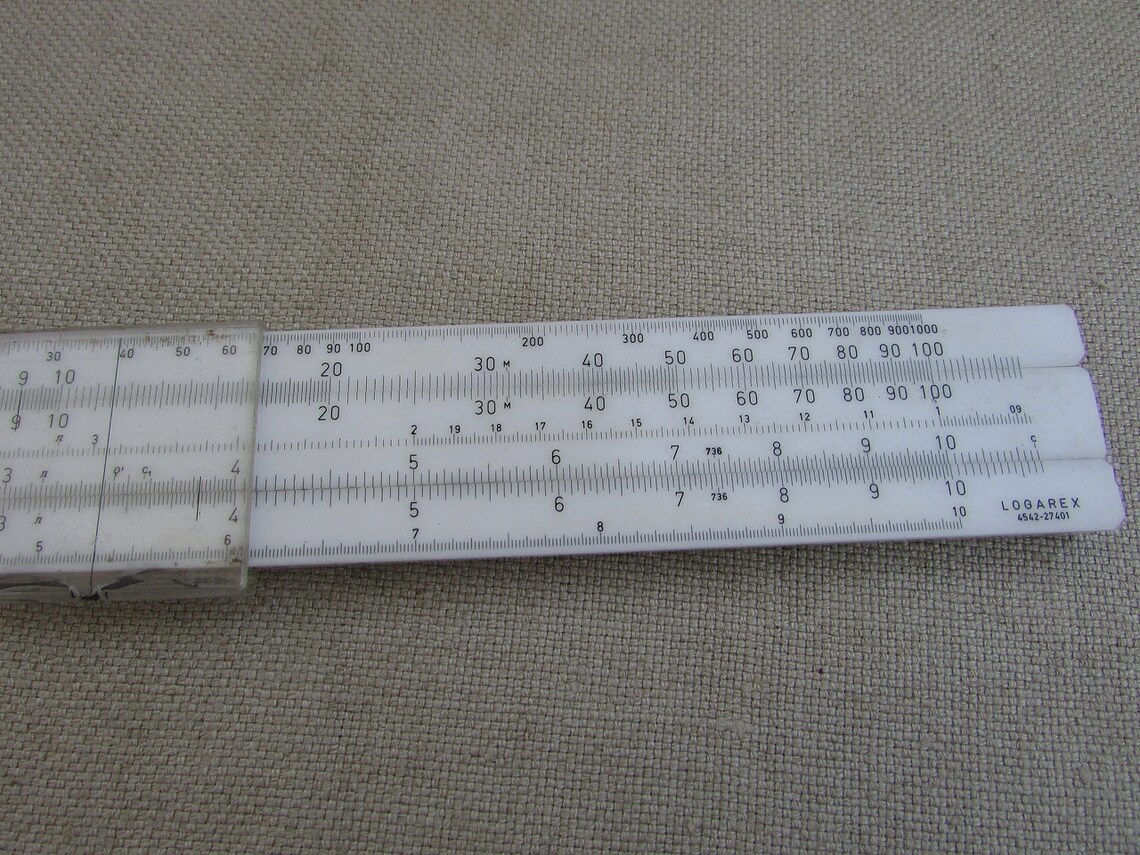 Vintage Logarithmic Ruler Logarex 1960s Logarithmic Scale - Etsy