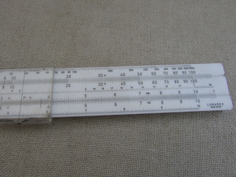 Vintage Logarithmic Ruler Logarex 1960s Logarithmic Scale - Etsy