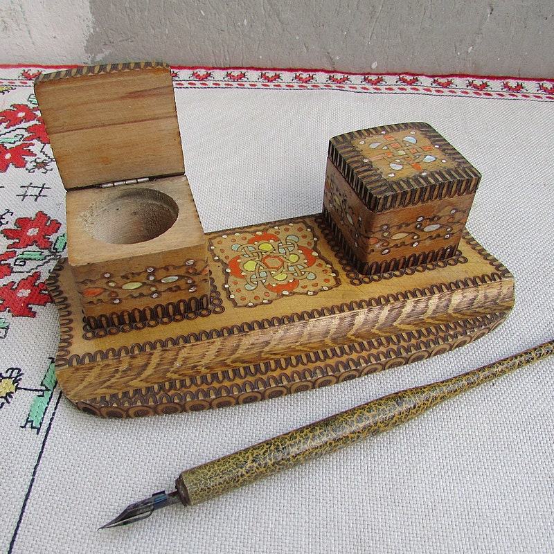 Buy Antique Ink Pot Online In India - Etsy India