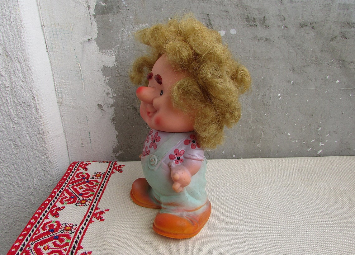 Vintage Carlson Soviet Doll Rubber Russian Toy Karlson - Etsy