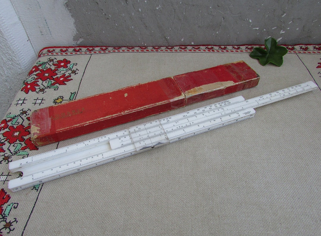 Vintage Logarithmic Ruler Logarex 1960s, Logarithmic Scale, Slide Ruler ...