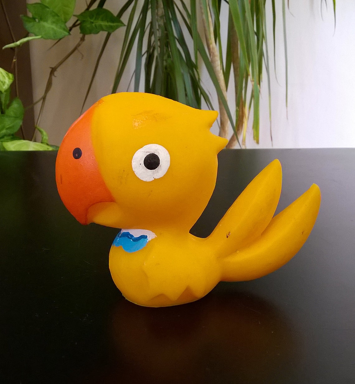 Vintage Rubber Toy 1980s Soviet Soft Yellow Rubber Parrot | Etsy