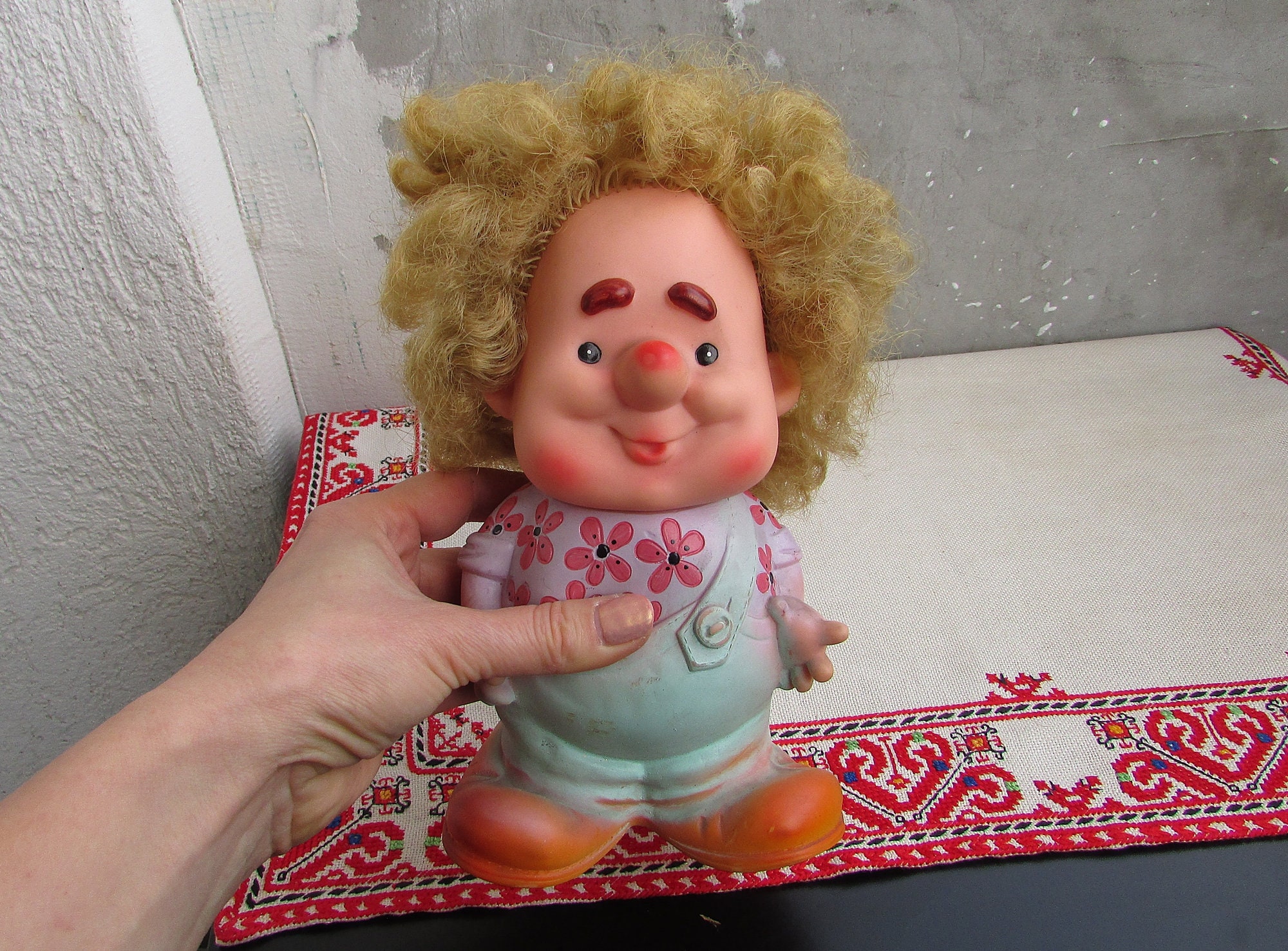 Vintage Carlson Soviet Doll Rubber Russian Toy Karlson - Etsy