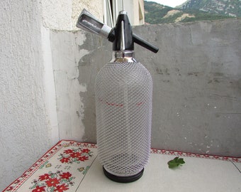 Vintage Soda Siphon Glass Seltzer Bottle, Carbonated Bottle, Solid ...