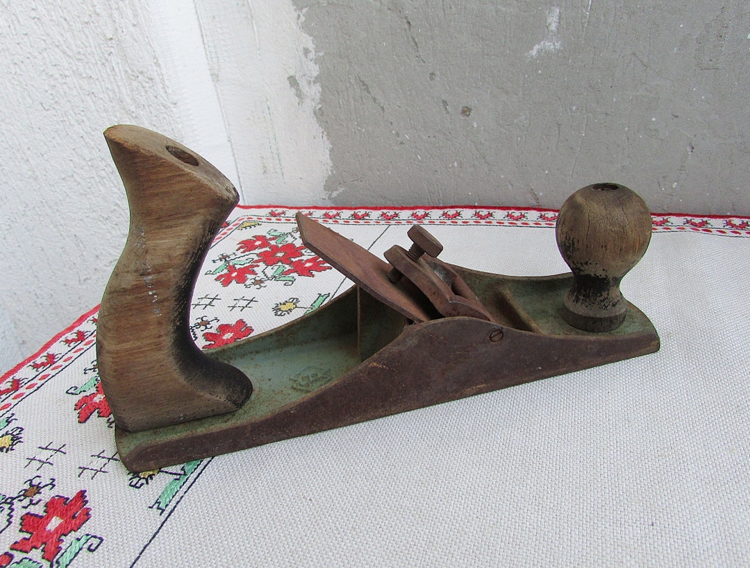 Vintage Metal and Wood Block Plane, Russian Hand Planer, Soviet USSR ...