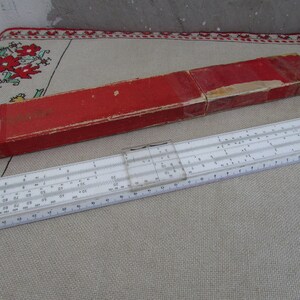 Vintage Logarithmic Ruler Logarex 1960s, Logarithmic Scale, Slide Ruler ...