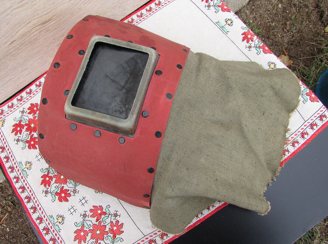 Vintage Welding Mask, Face Protector, Steampunk Welding Mask 80s ...