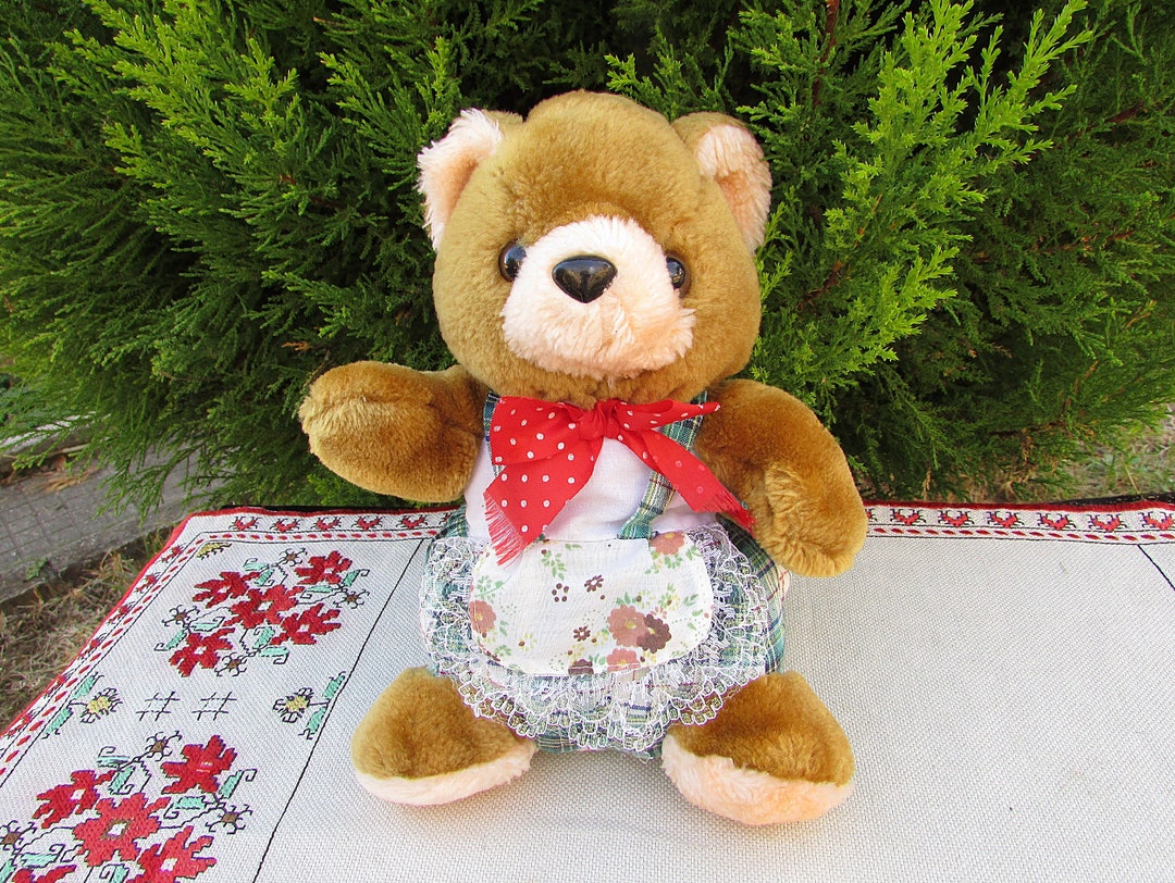 Vintage 80’s Lovely Teddy Bear, Plush Bear, Stuffed Animal, Vintage ...