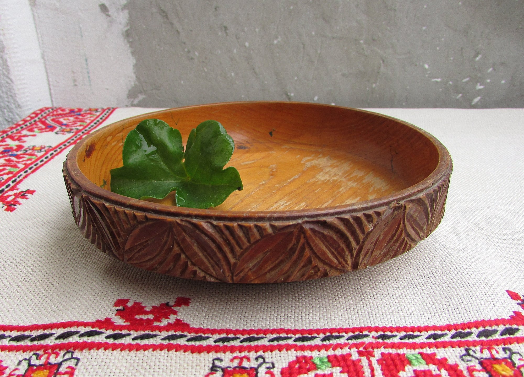 Vintage Hand-turned Wood Bowl Handmade Decorative Wood Bowl | Etsy
