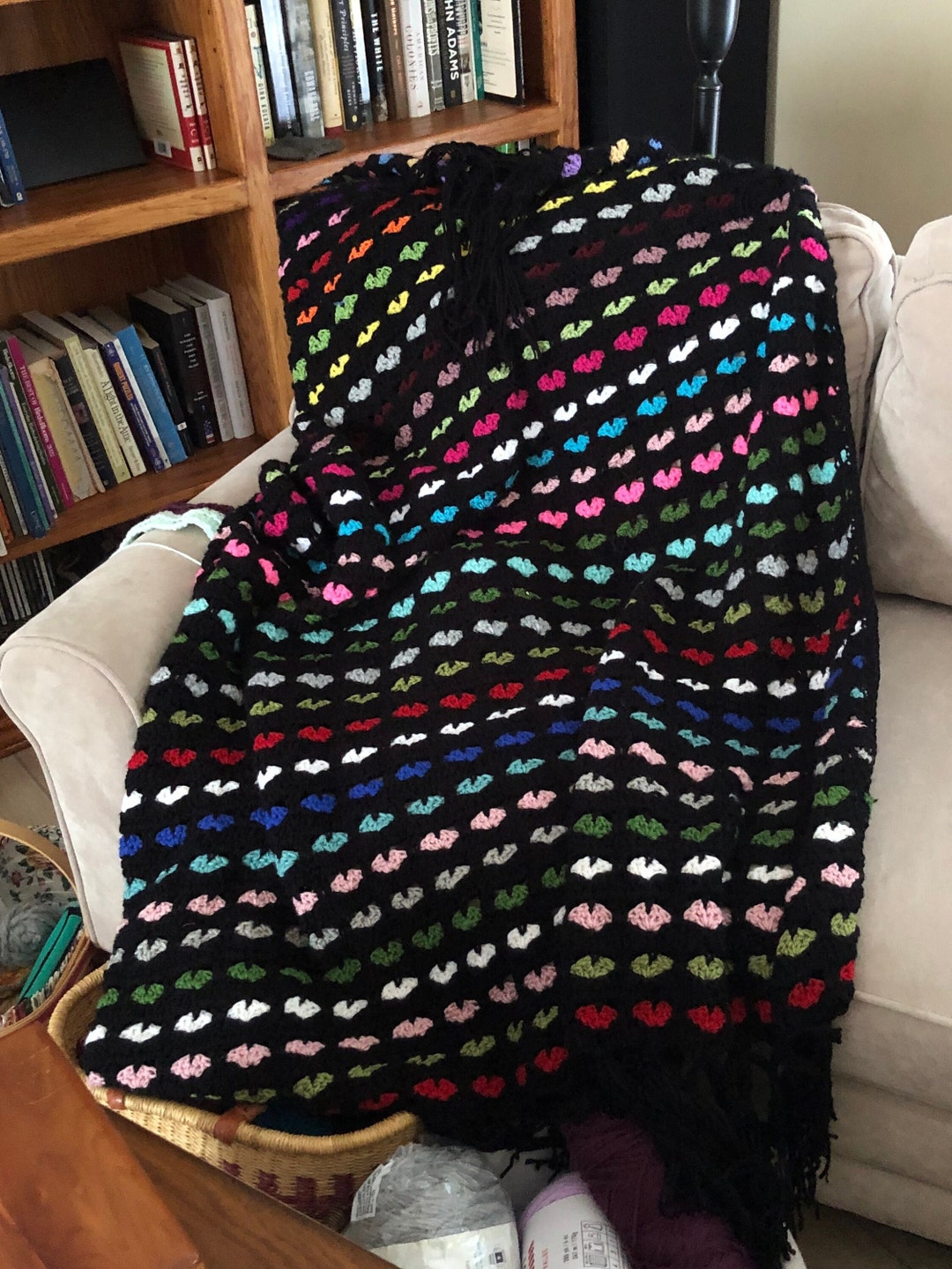 Hand Crochet Afghan Blanket, Perfect Housewarming Gift for New Home ...