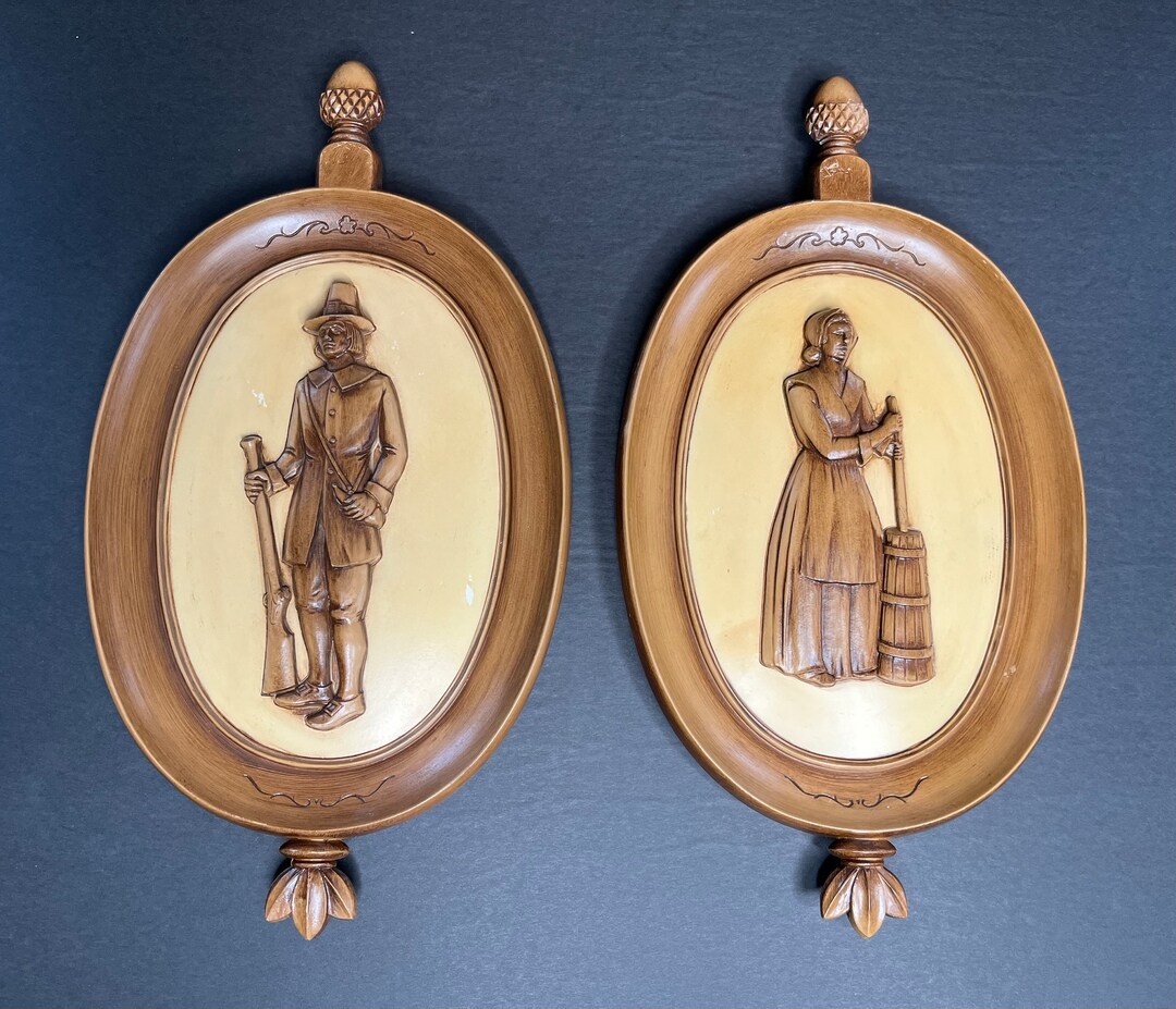 Syroco Pilgrim Wall Plaques - Etsy