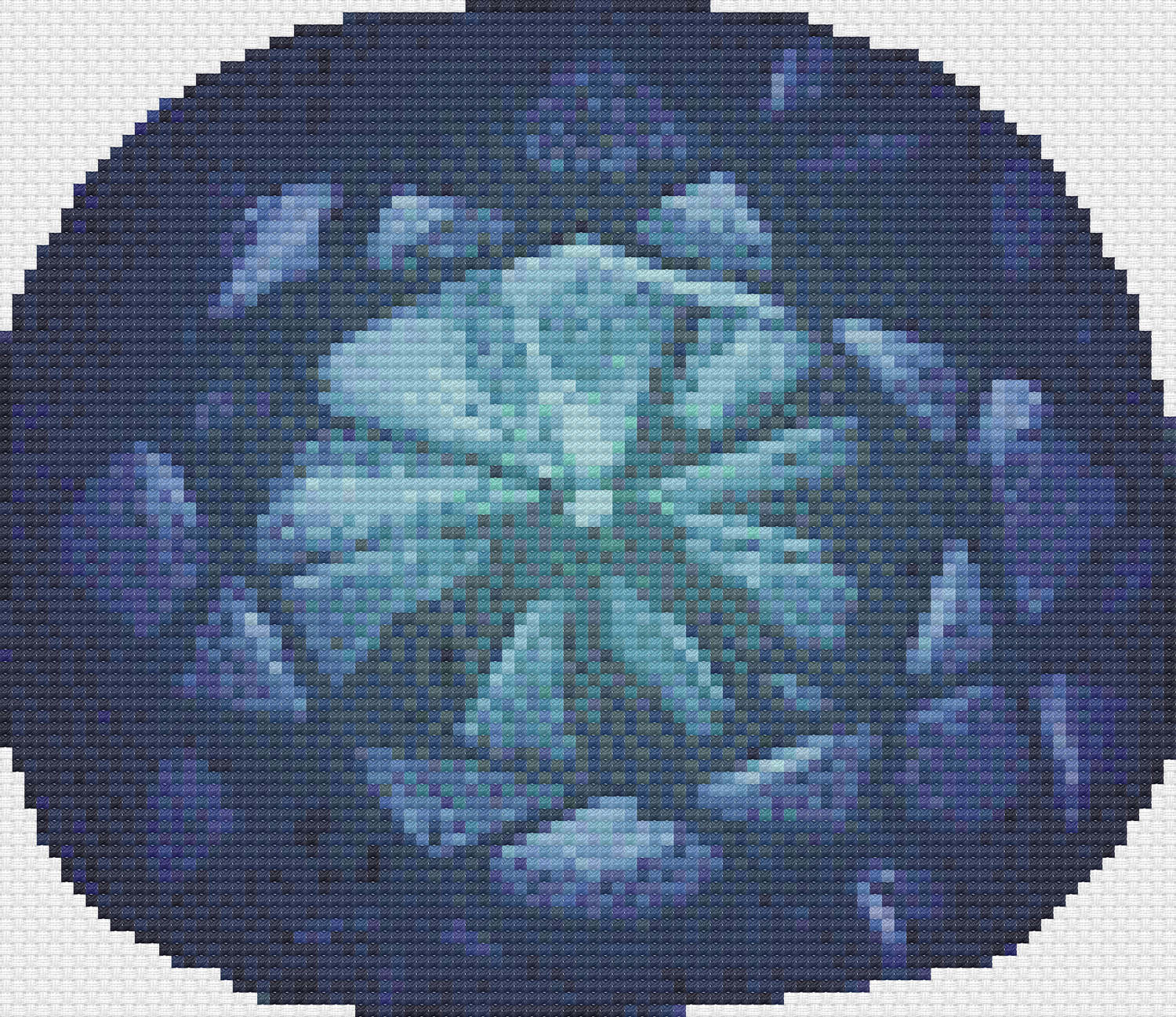 Blue Gem Cross Stitch Pattern PDF Instant Download - Etsy