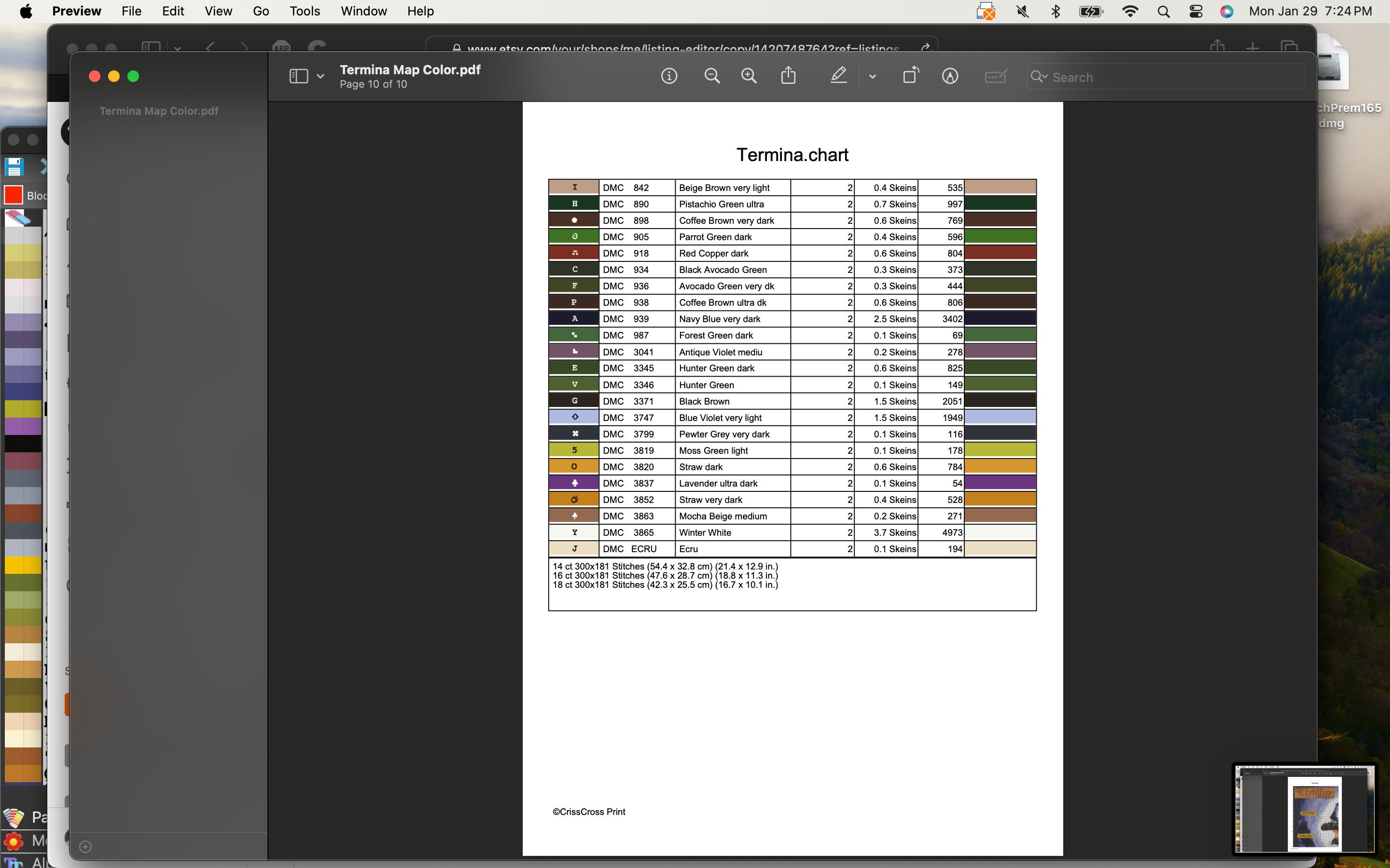 Legend of Zelda: Majora's Mask World Map Cross Stitch Color PDF Pattern ...