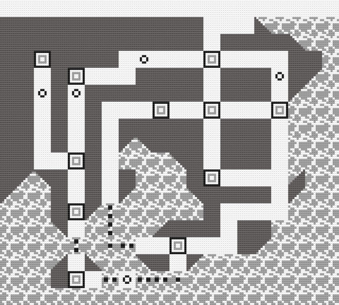 Pokémon Red & Blue – Kanto Region Map Cross Stitch Pattern PDF Digital ...