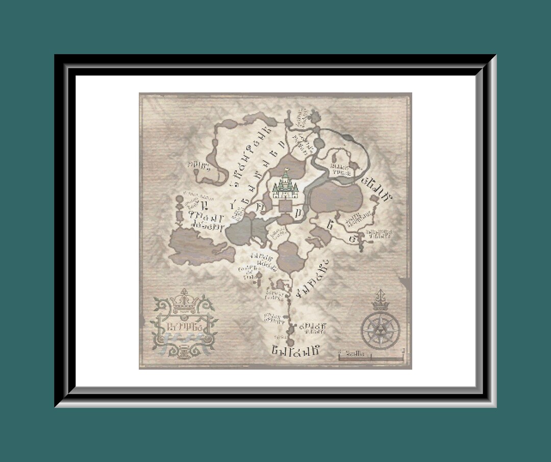 Legend of Zelda: Twilight Princess Cross Stitch Map PDF Pattern - Etsy