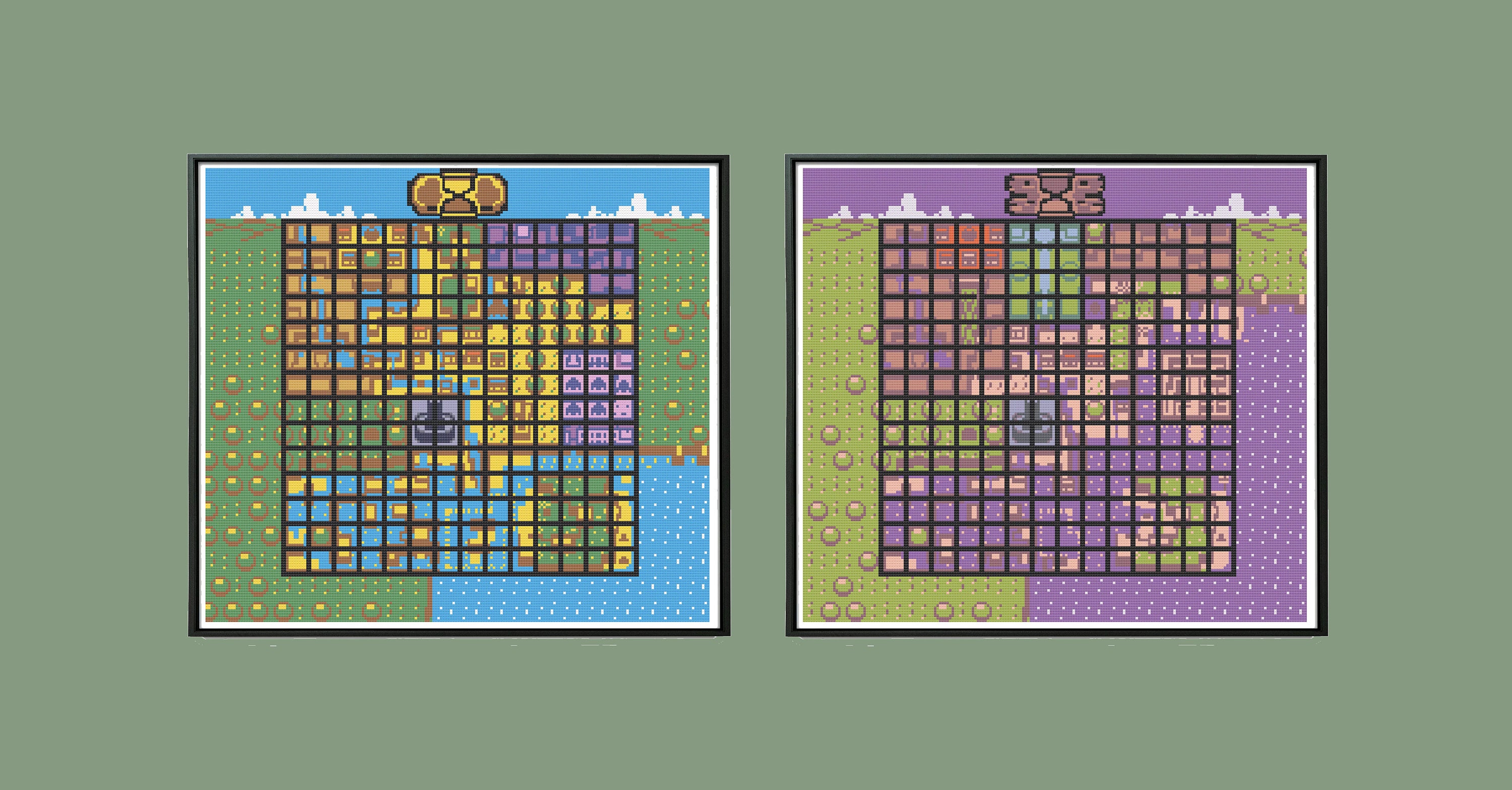 The Legend of Zelda: Oracle of Ages Past and Present In-game Maps Cross ...