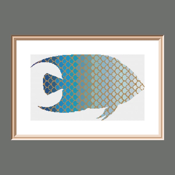Fish Cross Stitch - Etsy