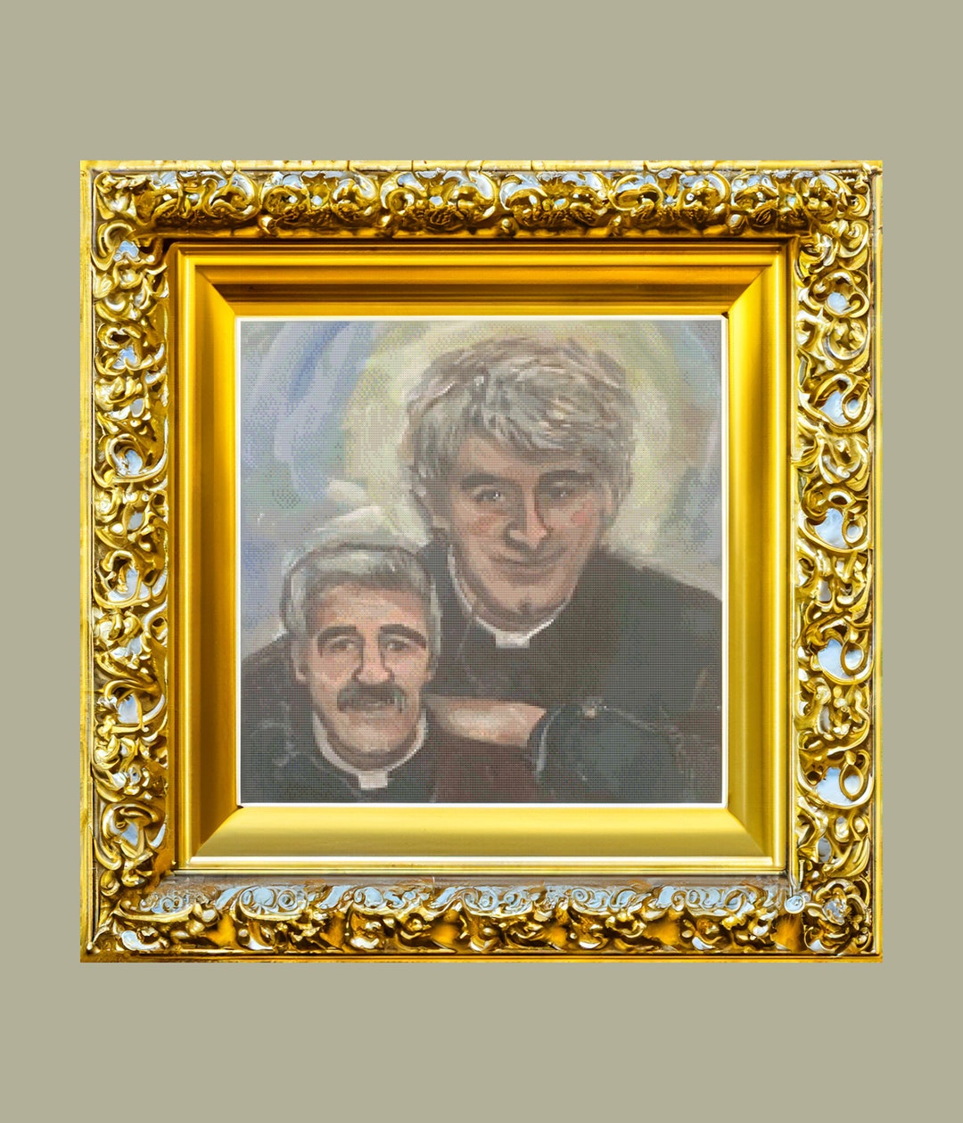 Father Ted Painting Counted Cross Stitch Pattern PDF - Etsy