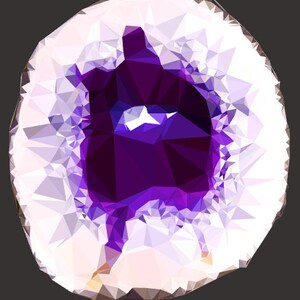 Purple Geode Modern Geometric Cross Stitch Pattern PDF Instant Download ...