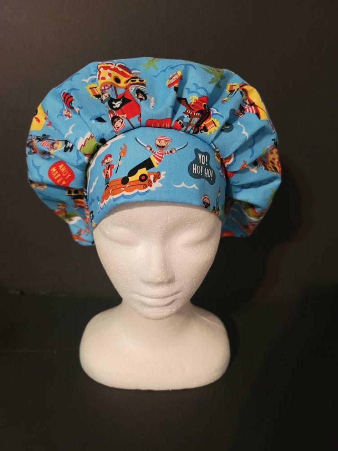 Scrub Cap, Pirate, Ship, Surgical Scrub Cap, Surgical Cap, Bouffant ...